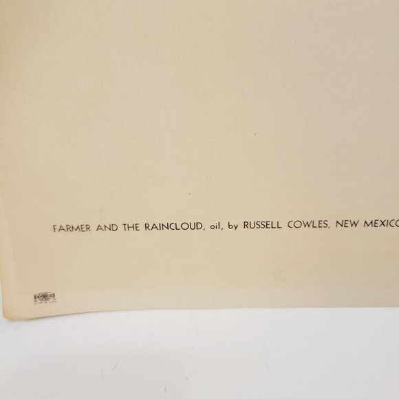 Art | Vtg Nas1939 Lithograph Farmer And The Raincloud By Russell Cowles ...